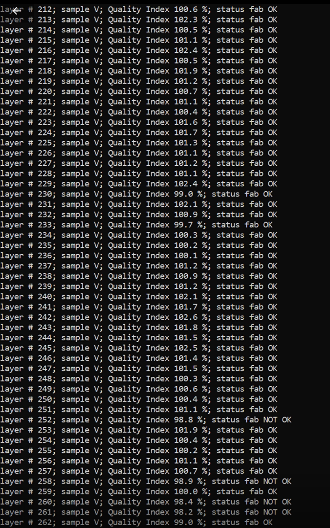 Release of new software: monitoring parts during fabrication and delivering status report — AMiquam